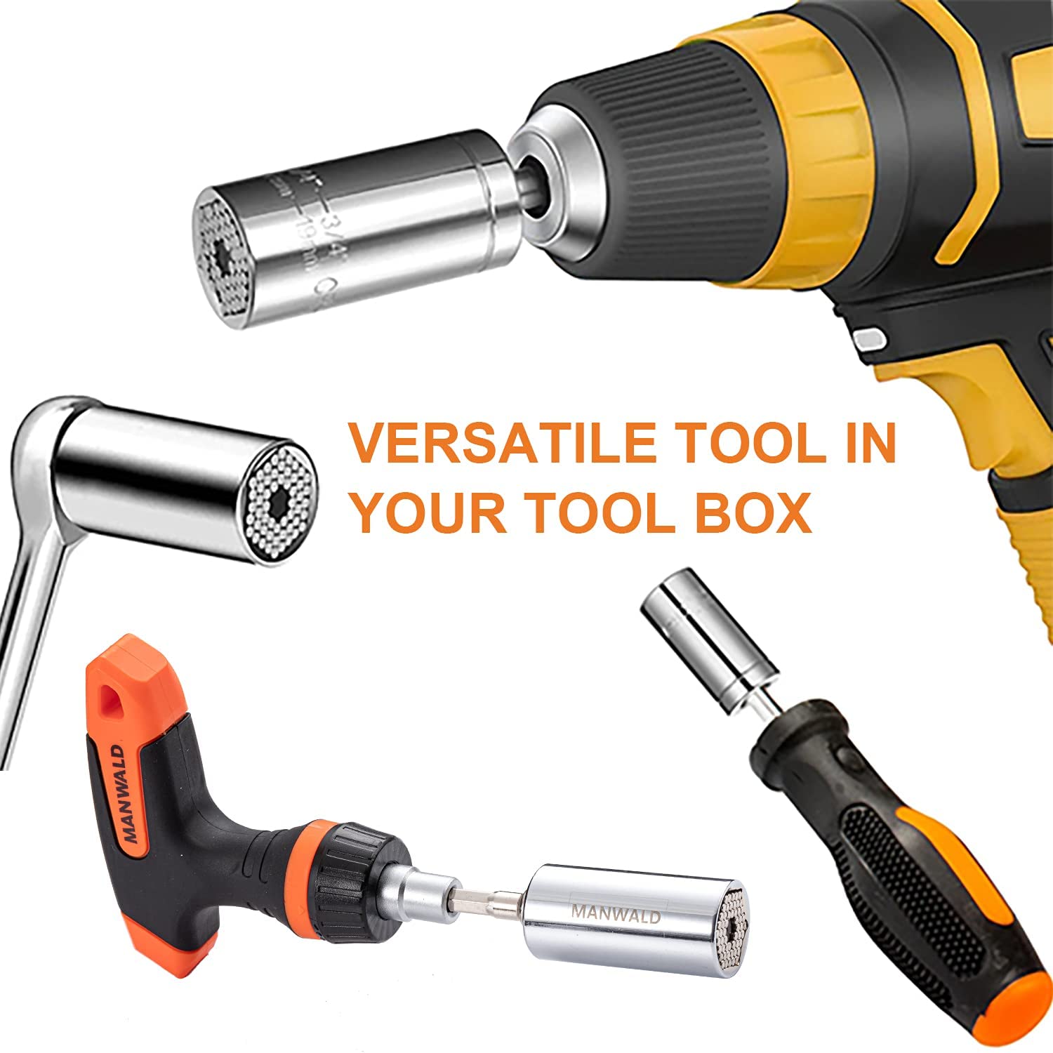 Snapklik.com : Universal Socket Tools Gifts For Men, Square Drive ...