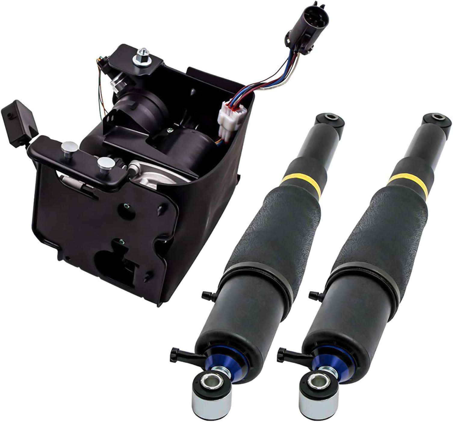 Amazon.com: maXpeedingrods Pair Rear Air Suspension Shocks + Air ...