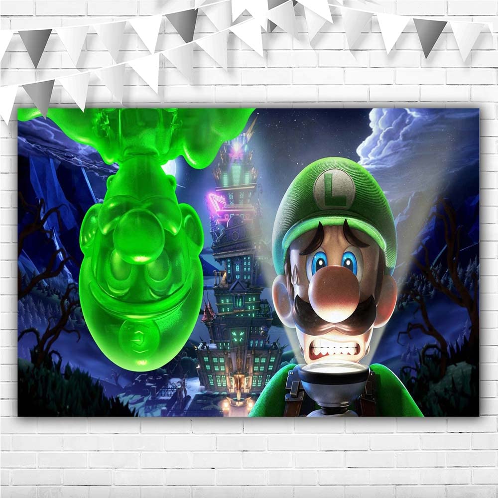 Vinyl Photo Backdrop Super Bros Backdrop 5x3 Ft - Cartoon Theme ...