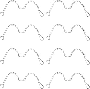 Amazon.com: 8 Pack Stainless Steel Toilet Flapper Chain Kit - 9.45 Inch ...