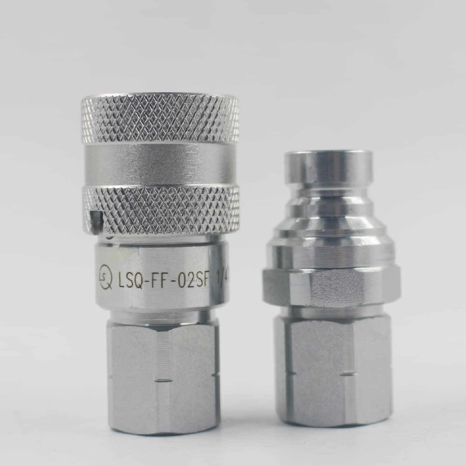 Snapklik.com : FF-02 1/4" NPT Flat Face Hydraulic Quick Connect ...