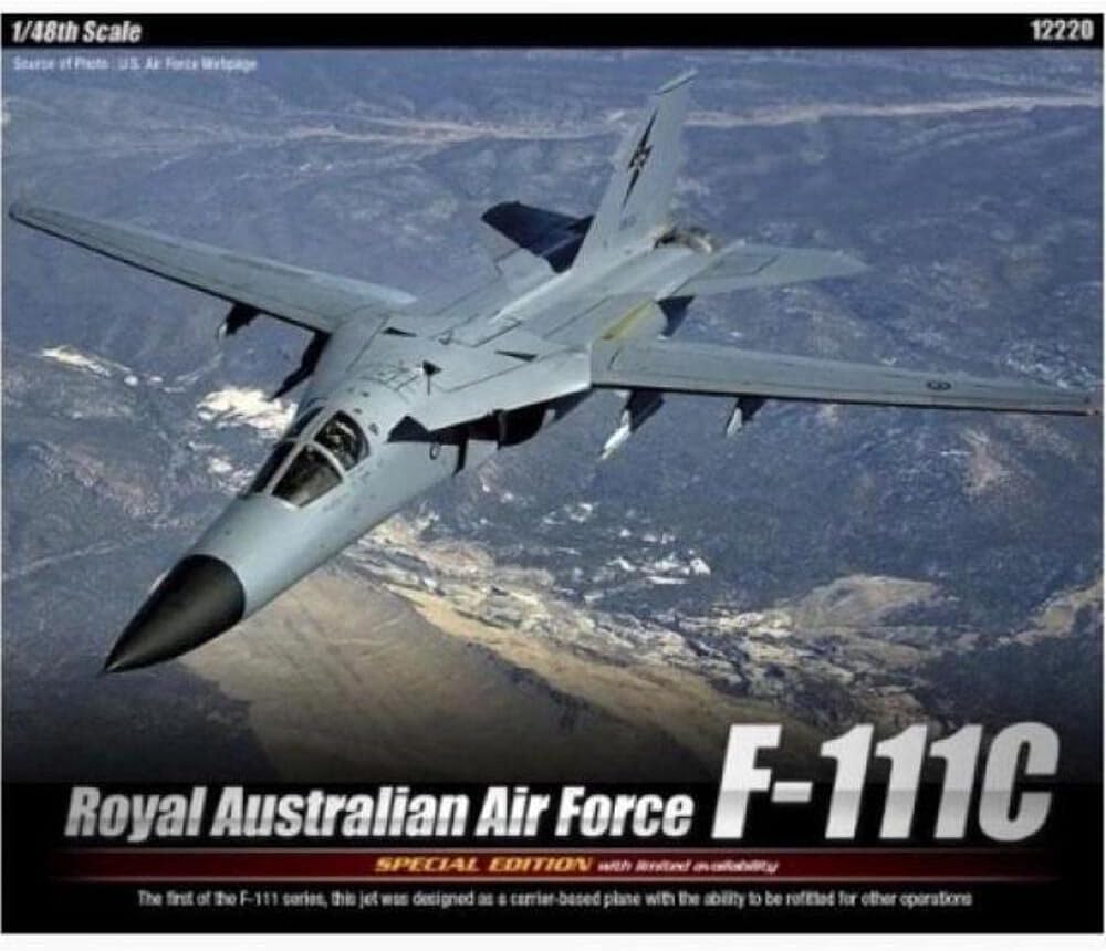 Amazon.com: Academy Royal Australian Air Force F-111C Airplane Model ...