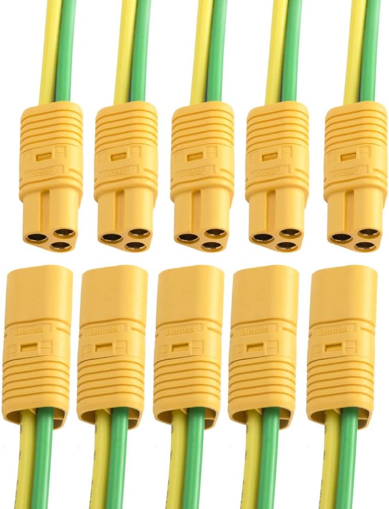 Amazon.com: JIECHUN Amass 5 Pair 18AWG MT30 Pigtails MT30 Connector ...