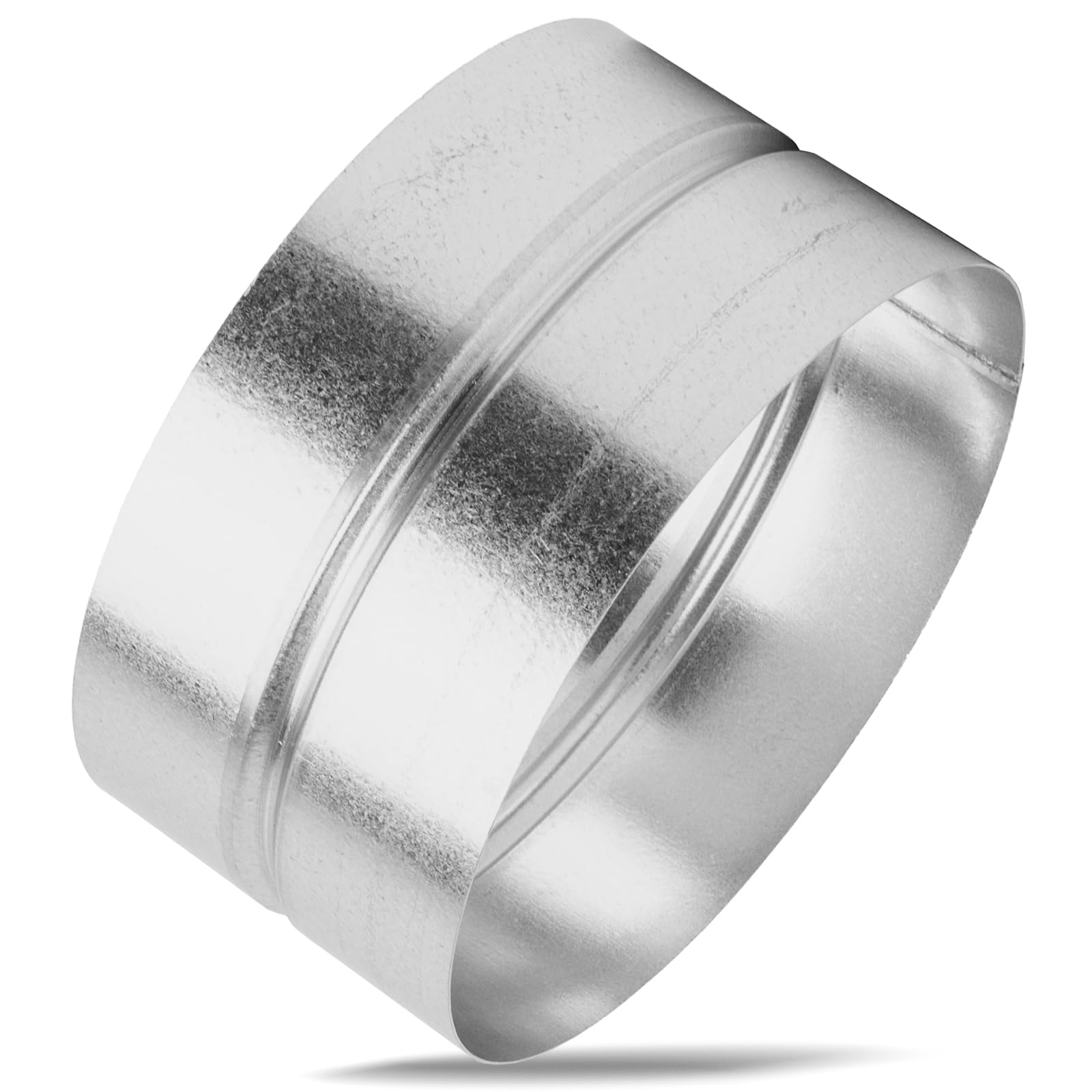 Snapklik.com : 6" Inch Galvanized Metal Vent Duct Connector - Round ...