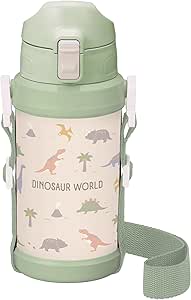 Amazon｜【Amazon.co.jp 限定】 オーエスケー（OSK) 水筒 子供用 600ml 恐竜 グリーン ショルダーベルト付 直飲み ボトル SBR-600D｜水筒・マグボトル ...