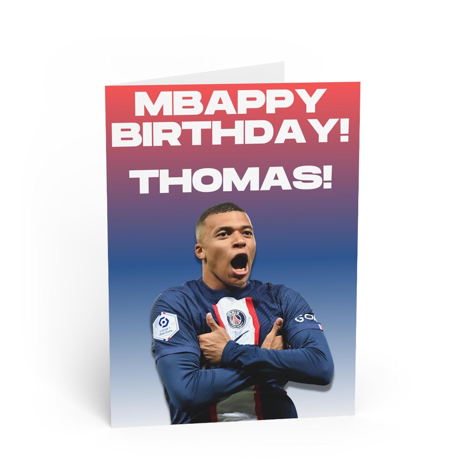Mbappé Football Birthday Card - Anniversary Card - Football Fan ...