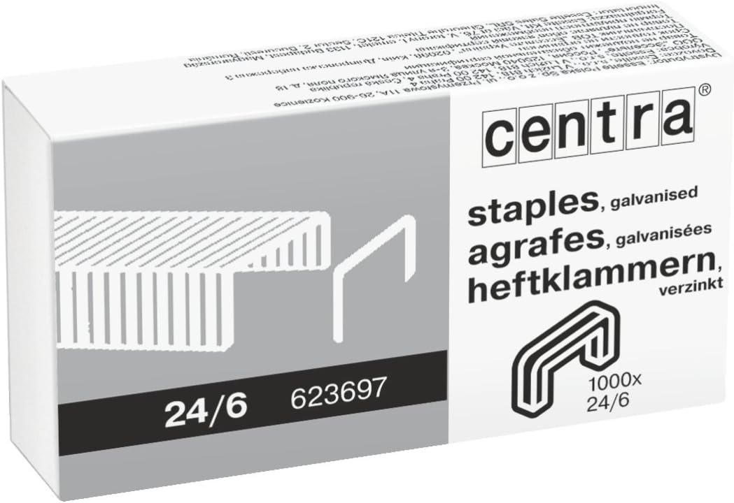Q-Connect 24/6 Metal Precision Engineered Staples (1000 Pack) : Amazon ...