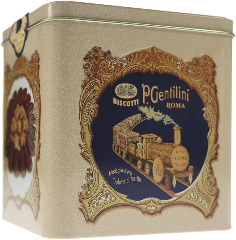 Amazon.com: Gentilini The Classic Italian Biscottiera Cookie Tin Box ...