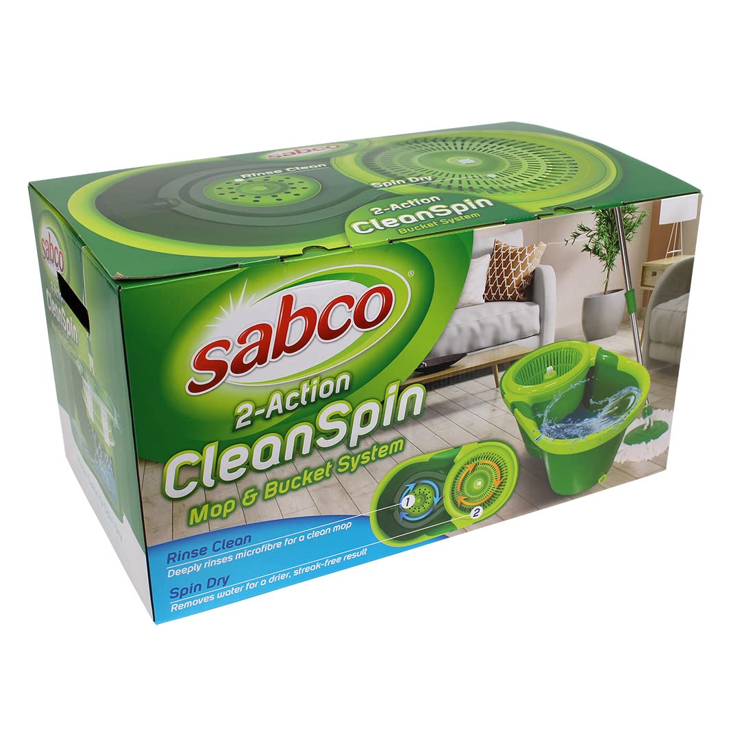 Sabco Clean Spin Mop and Bucket System, Blue : Amazon.com.au: Home