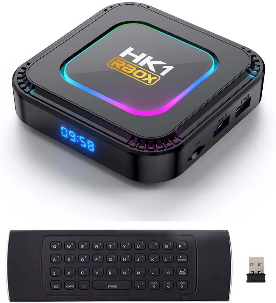 Amazon.com: Android 13.0 TV Box,HK1 RBOX 4GB RAM 128GB ROM RK3528 Quad ...