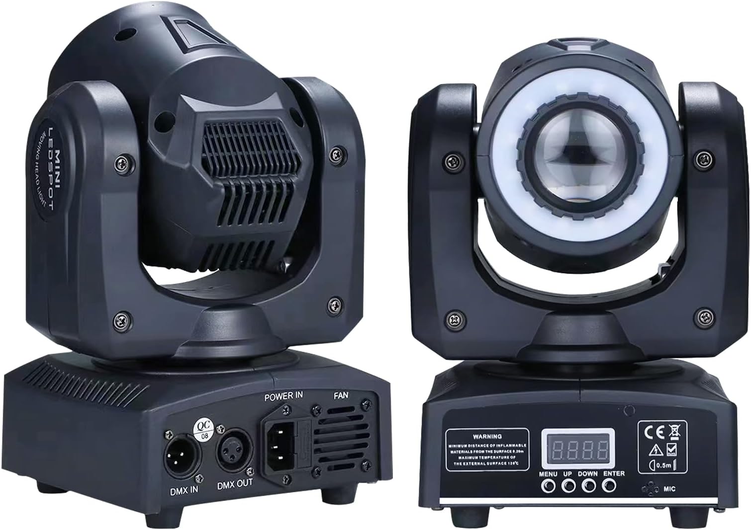 JOYID 60W LED Luz de cabeza móvil 8 colores 8 patrones Luces de DJ ...