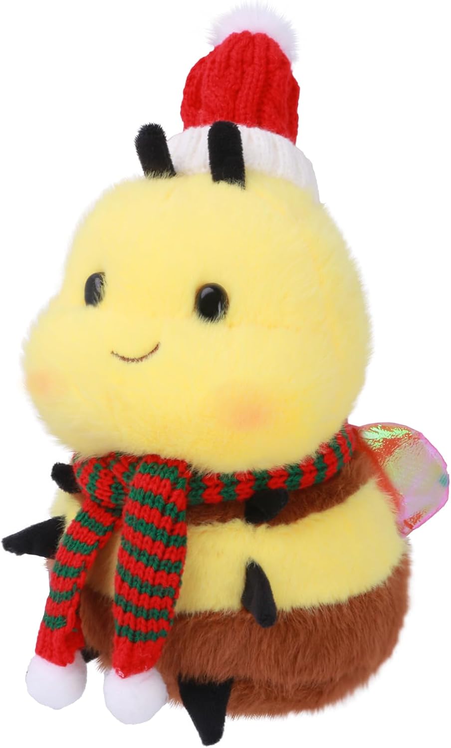Amazon.com: RHHSSE Christmas Bee Plush Toy - Chubby Cute Santa Bee with ...
