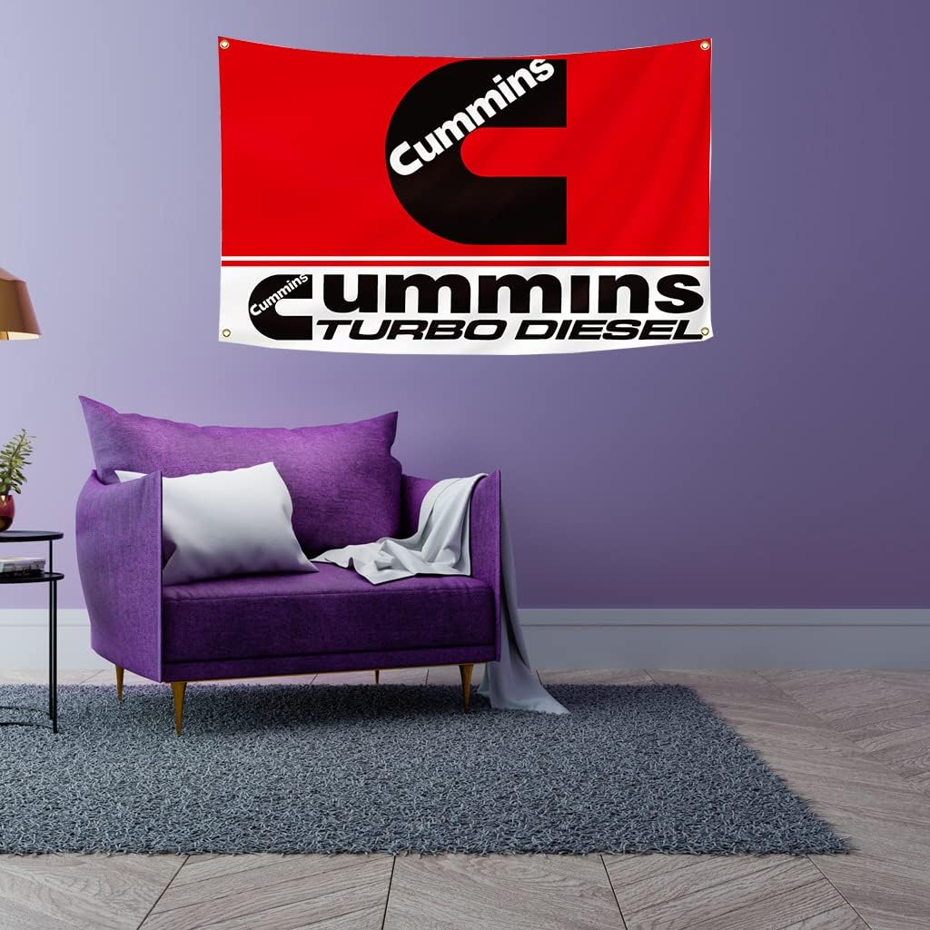 Amazon.com: Cummins lag 3x5 Feet Tool Wall Hanging Banner for Living ...