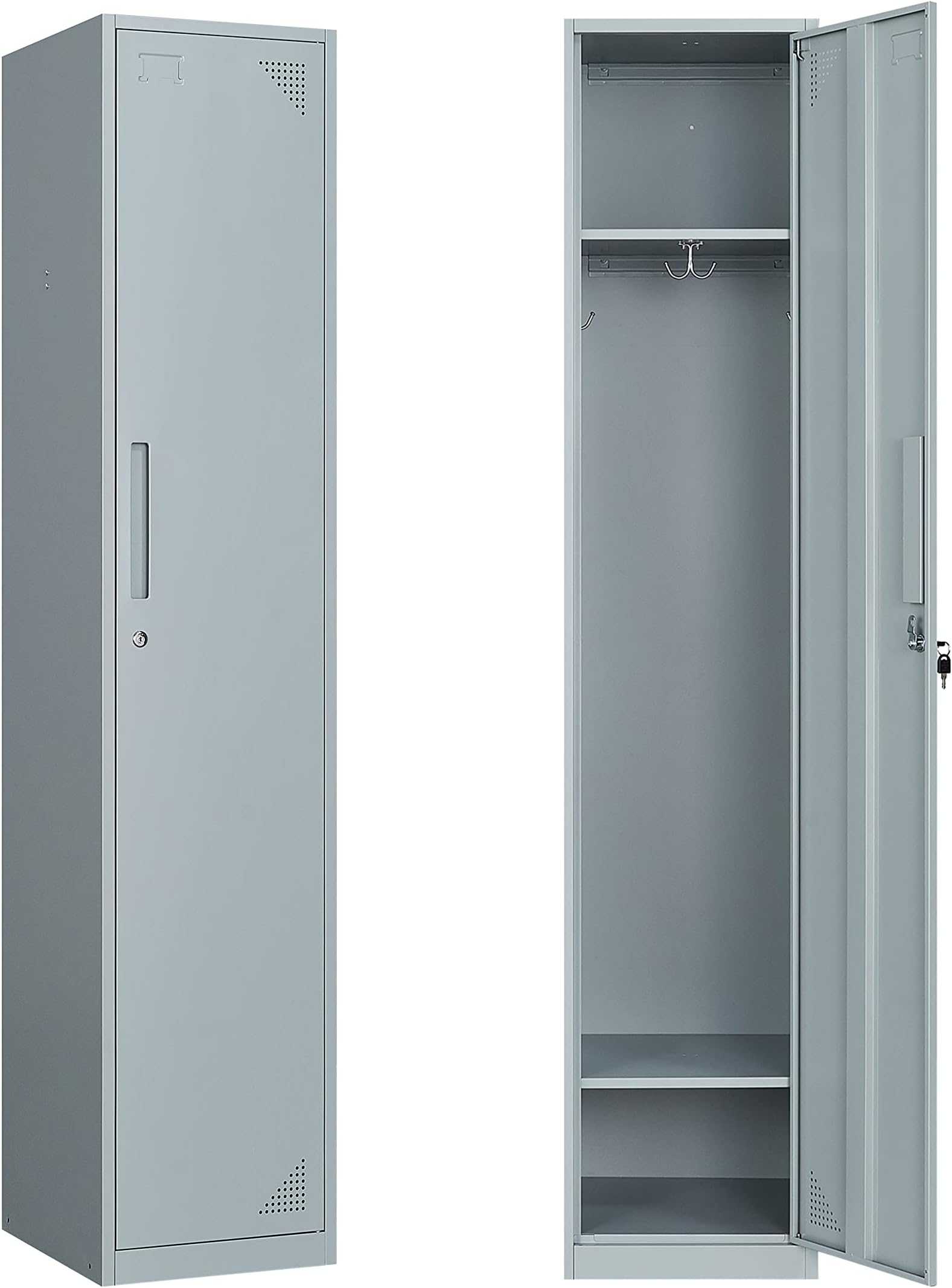 Amazon.com: Topass Metal Lockers for Employees with Keys, 71" Tall ...
