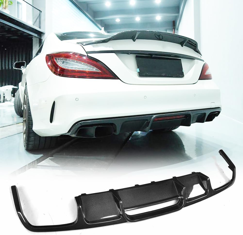 Amazon.com: W218 Carbon Fiber Rear Diffuser fits for Mercedes Benz CLS ...