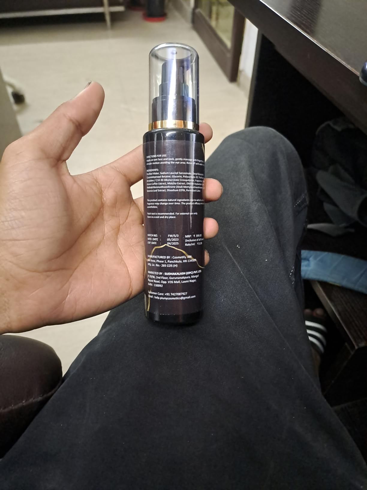 PIUNY Cosmetics "Organic Green Tea Face Wash Green Tea Face Wash With ...