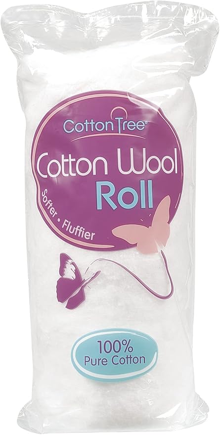 Cotton Tree 100% Pure Cotton, Super Soft ROLL, White, Large : Amazon.co ...