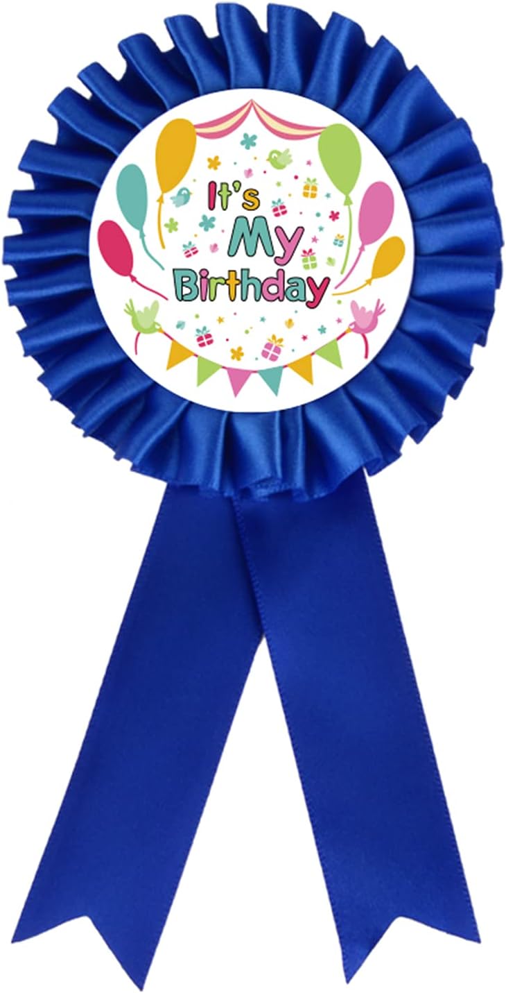 Amazon.com: INNORU Satin Fabric It's My Birthday Tinplate Badge Pin ...