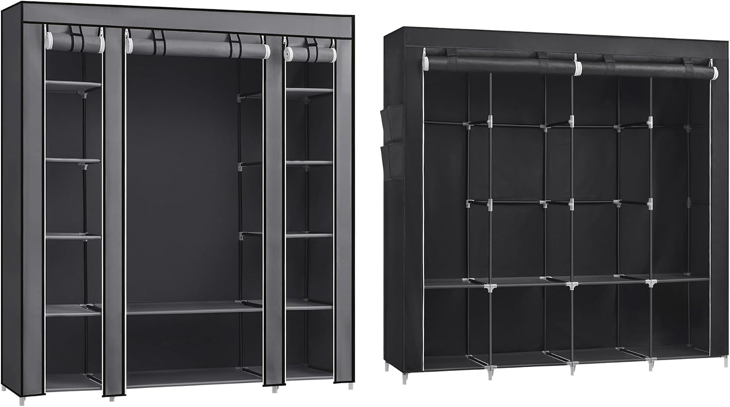 Amazon.com: SONGMICS 12-Compartment Closet Wardrobe and Portable Closet ...