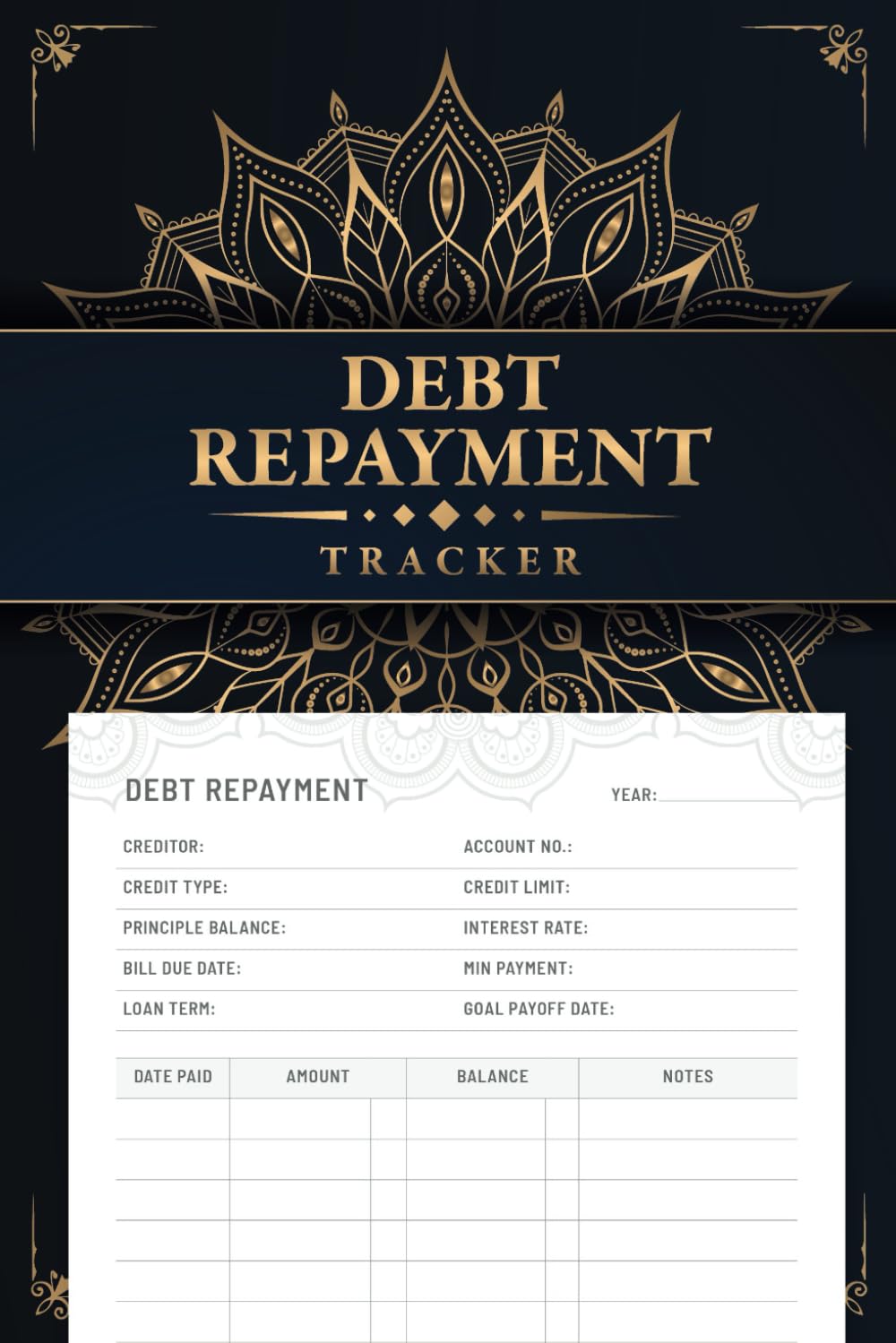 Amazon.com: Debt Repayment Tracker: Simple Debt Payment Planner For ...