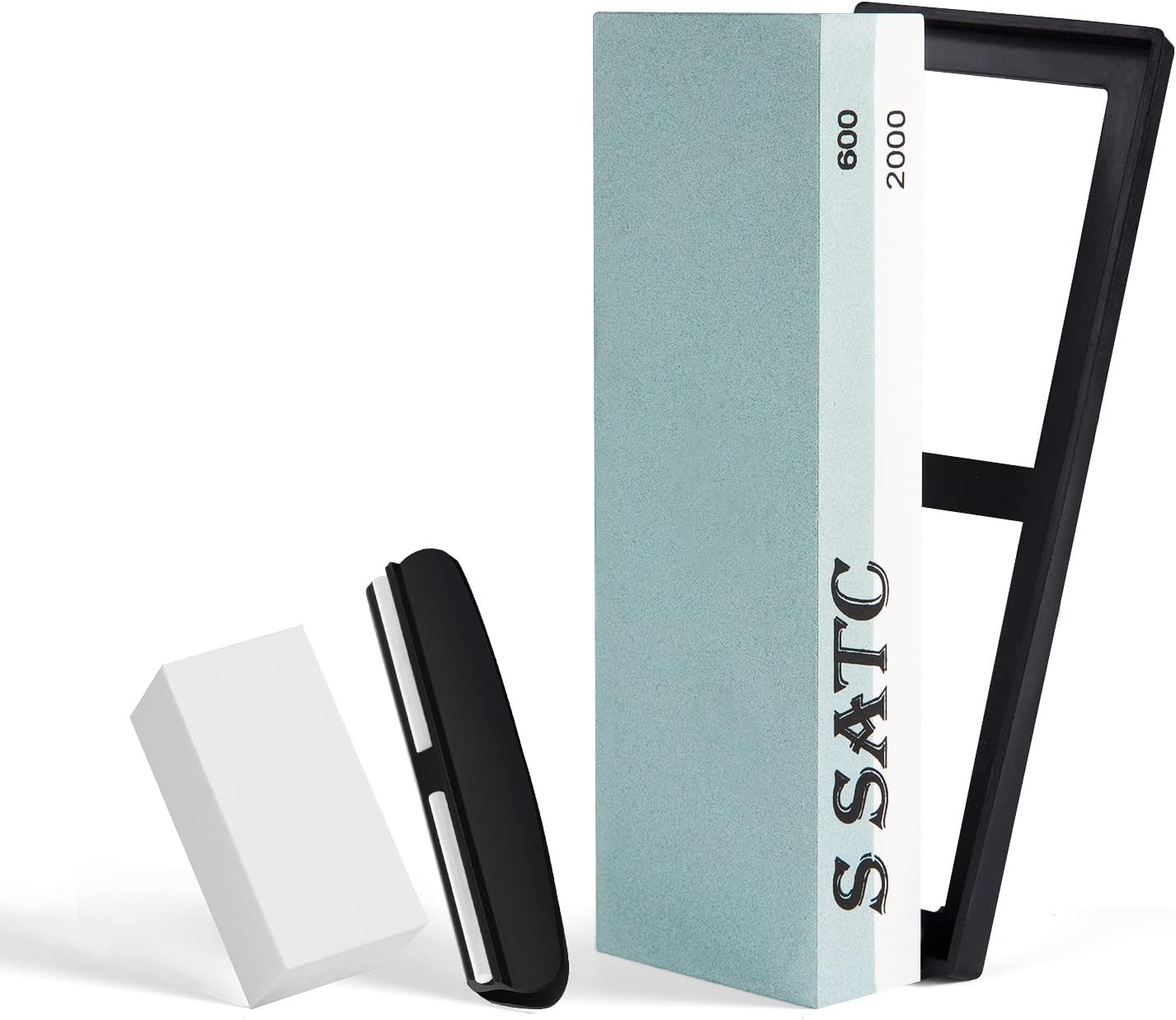 Amazon.com: Whetstone 600/2000 Grits Wet Stone Sharpening Kit with Non ...