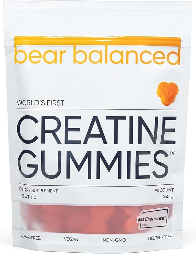 Amazon.com: Bear Balanced Creatine Gummies for Men & Women - Creapure ...