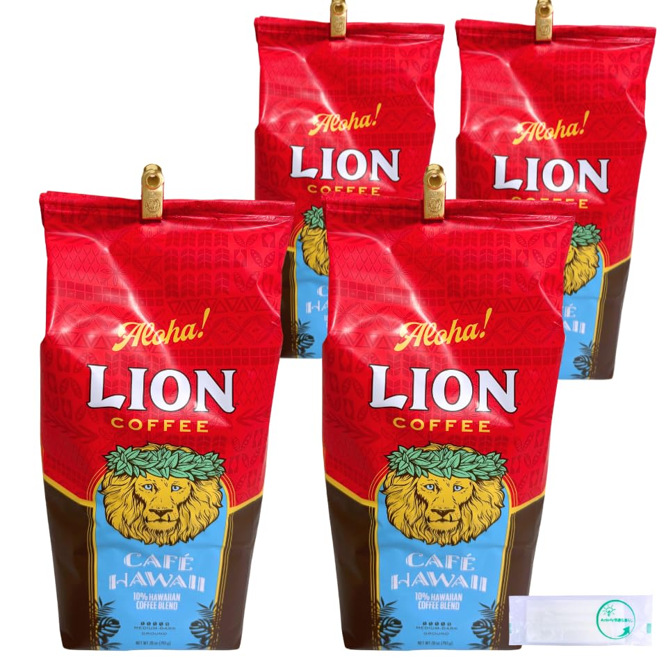 Amazon | ライオン コーヒー 793g×4袋 カフェ ハワイ ミディアム ダーク ロースト コーヒー 粉 Lion Cofe【Activity公式】 | Activity 快適な暮らし ...
