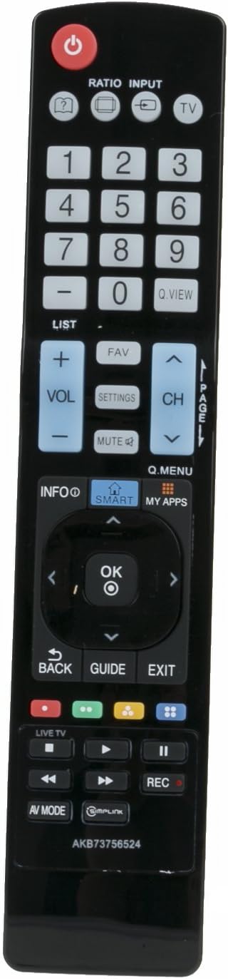Amazon.com: New AKB73756524 Remote Control fit for LG Smart TV 55LN5700 ...