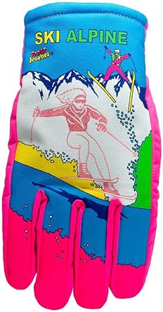 Amazon.com : Freezy Freakies - Ski Alpine Style | Retro Winter Gloves ...