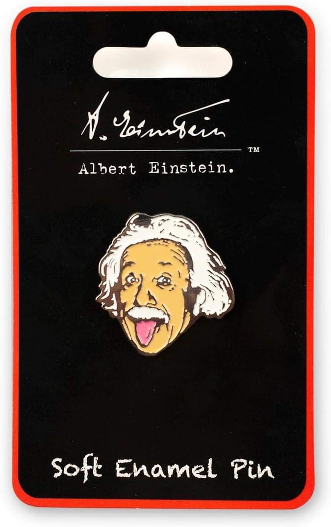 Albert Einstein Tongue Out Metal Pin | Official Albert Einstein ...