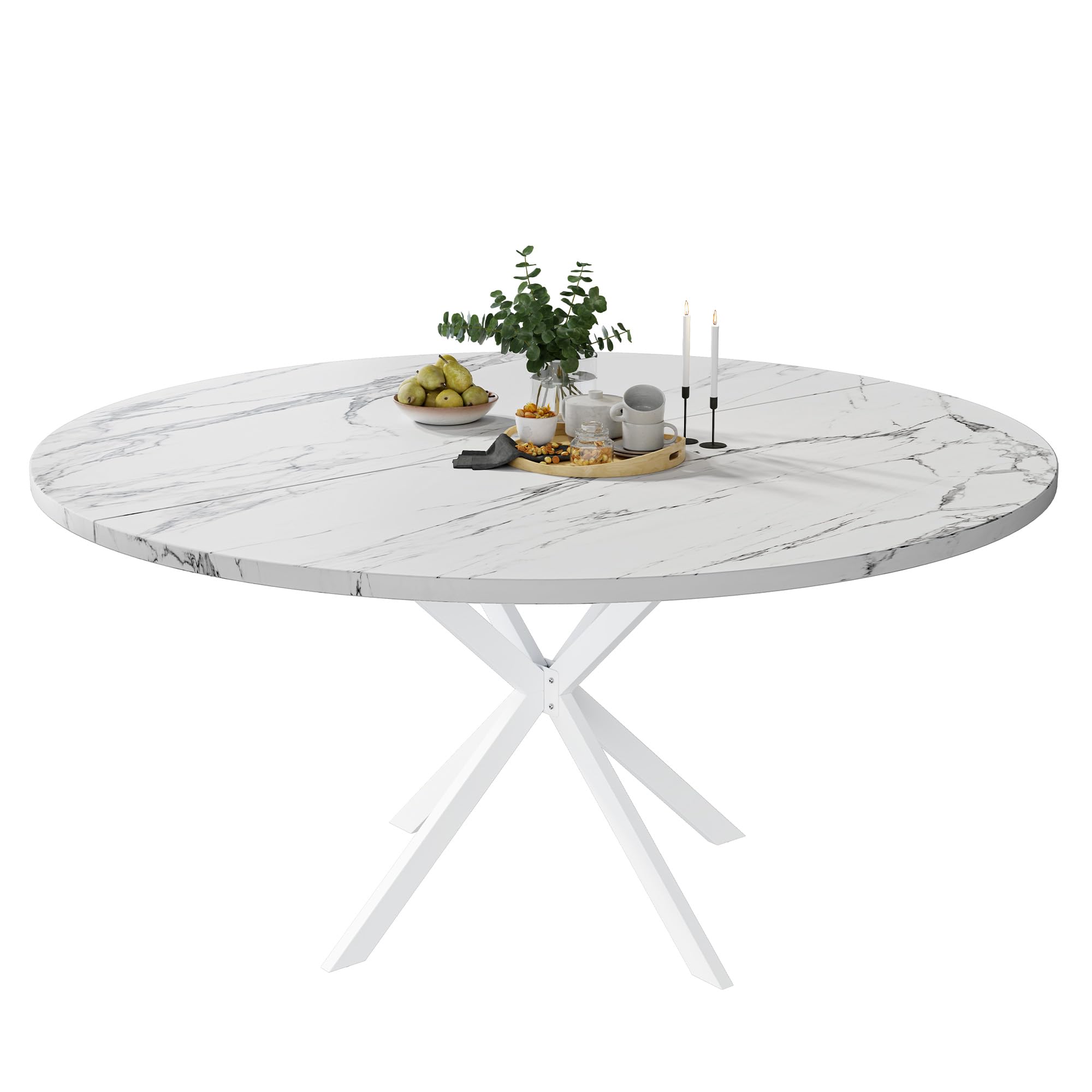 Amazon.com - RLRO 31.5" Round Dining Table, Modern Round Dining Table ...
