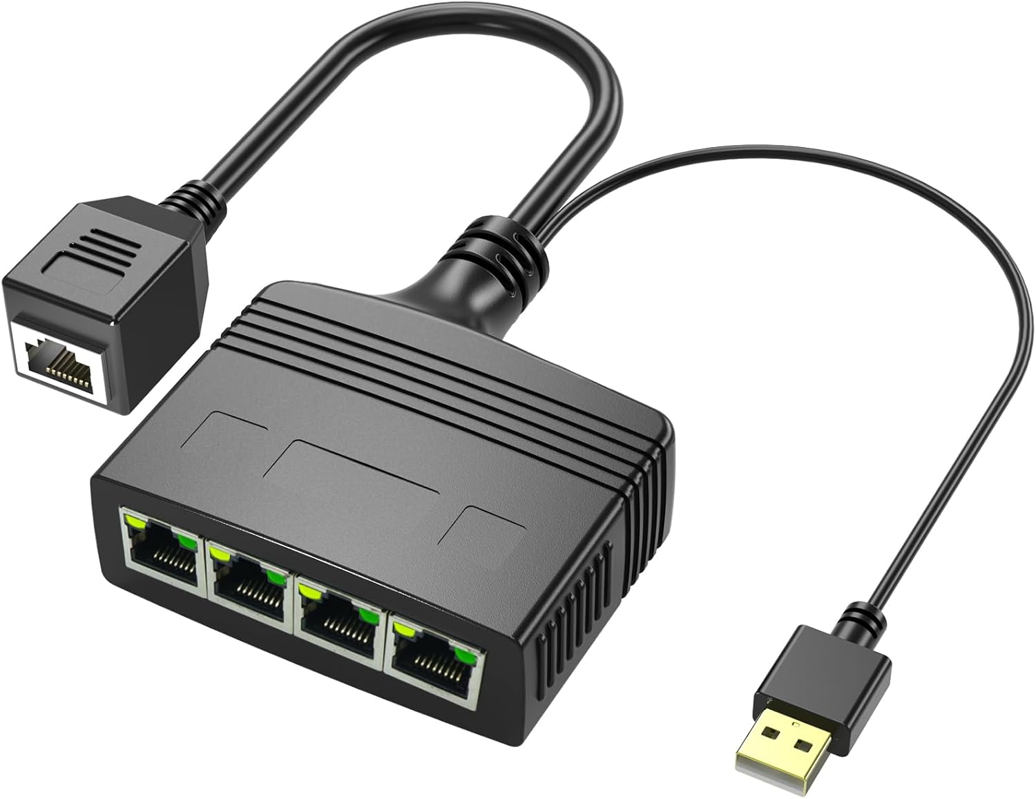 Amazon.com: RIIEYOCA 1 to 4 Port 1000 Mbps RJ45 Ethernet Splitter ...