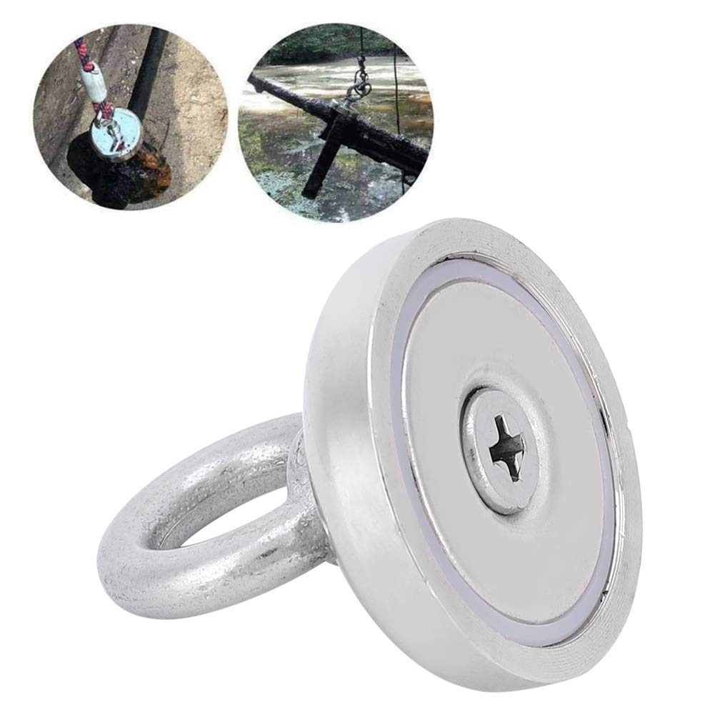Lifting Magnet, 55lbs/25KG Rust-proof High Practicality Fishing Magnet ...