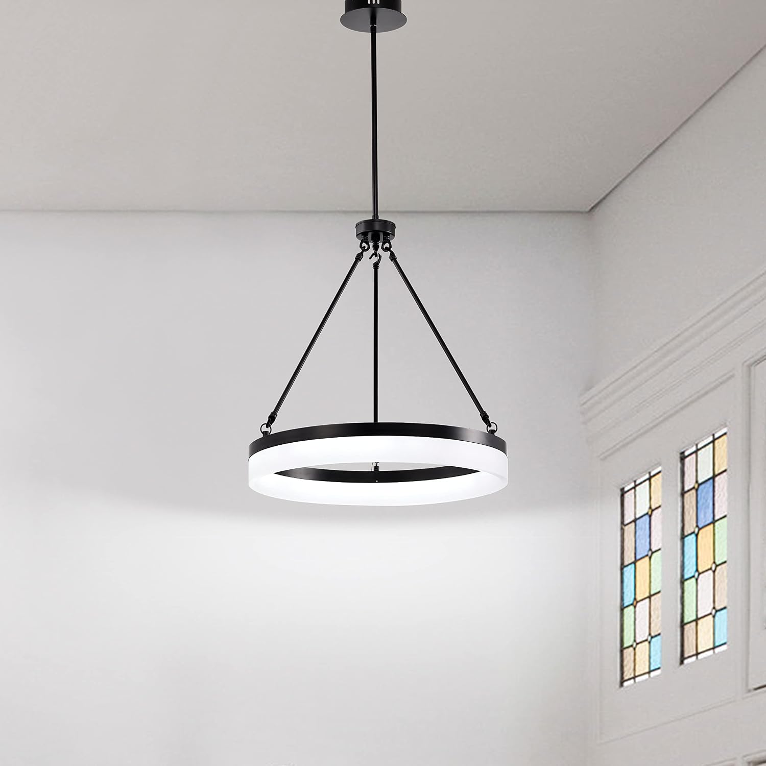 Amazon.com: Integrated Led Chandelier for Dining/Living Room Office ...