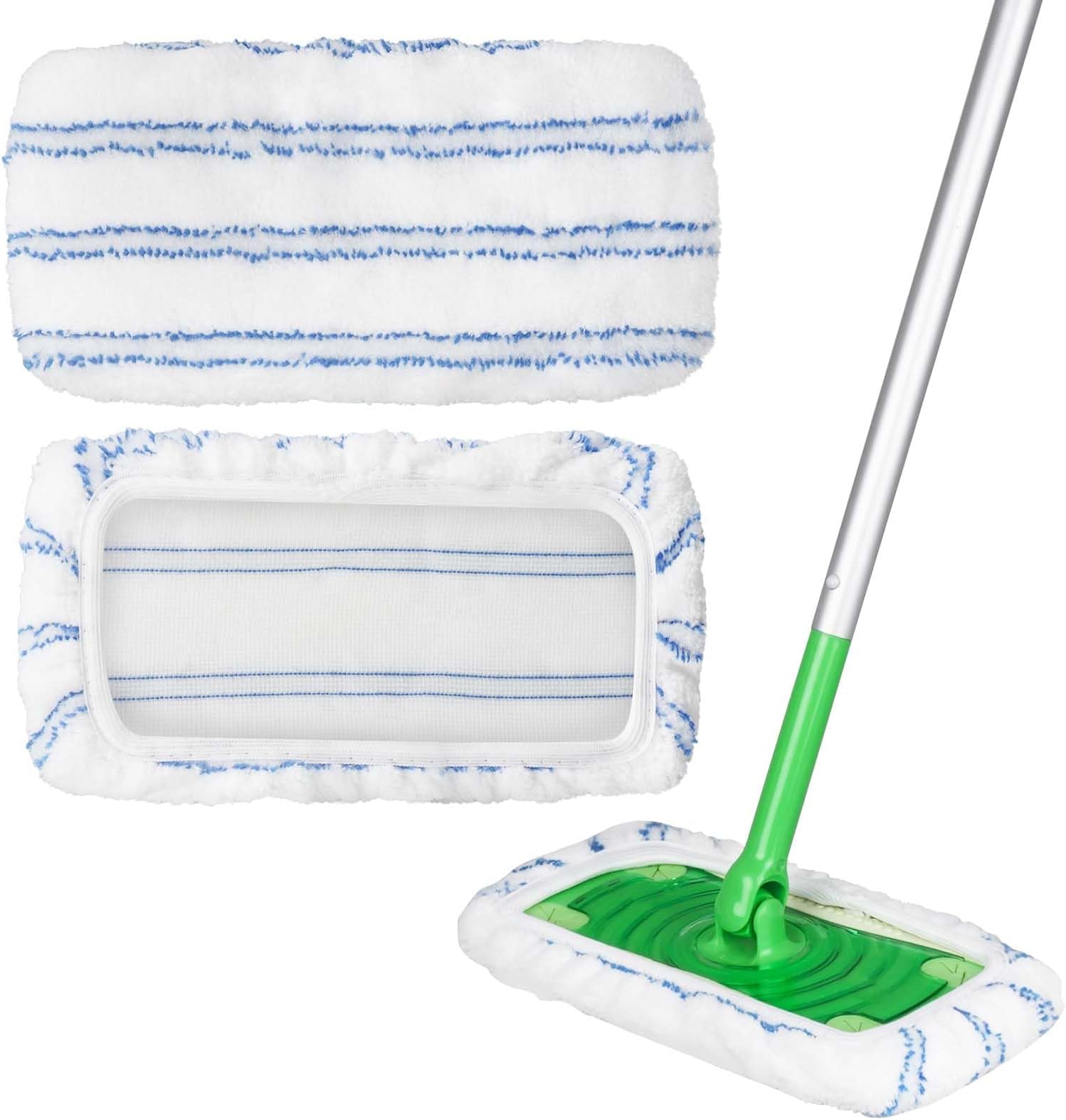 Amazon.com: ZHAYAO Reusable 100% Coral Fleece Mop Pads Compatible with ...