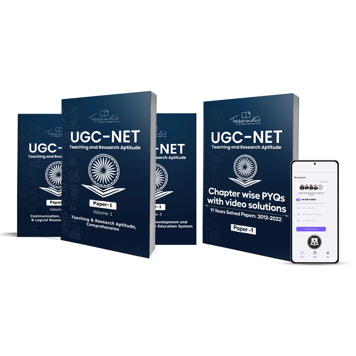 Buy TOPPERSNOTES UGC NET Paper 1 English Notes with 12 Years PYQs with ...