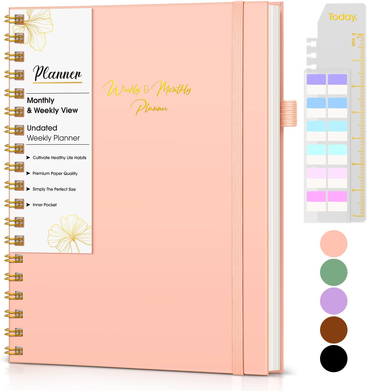 Amazon.com : Undated Weekly and Monthly Planner, B5 Large Weekly To Do ...