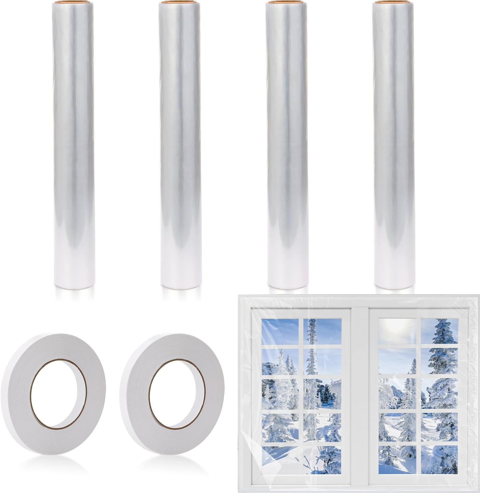 Frienda Magnetic Window Insulation Kit Reusable Window Insulation Film ...