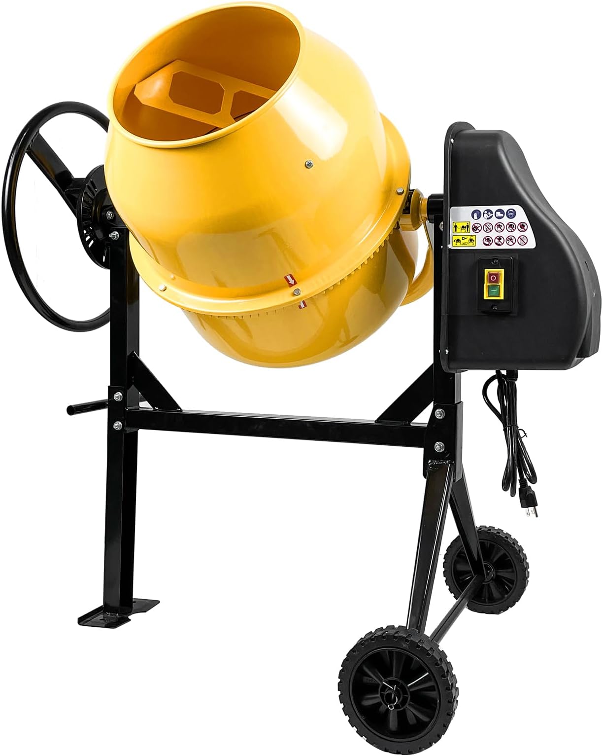 Amazon.com: Klutch Portable Electric Cement Mixer -3.5 Cubic Ft. Poly ...