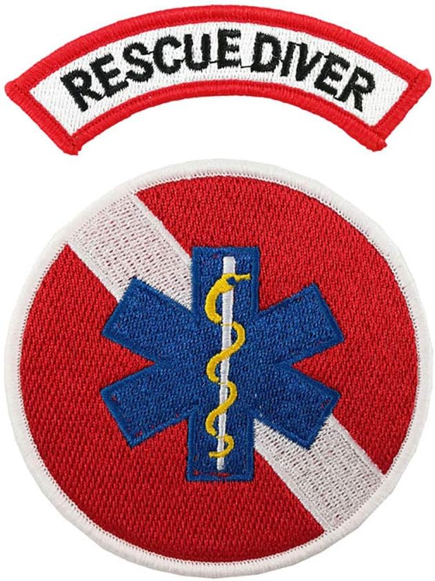 Amazon.com: Cute-Patch Rescue Diver Chevron Embroidered Iron on sew on ...