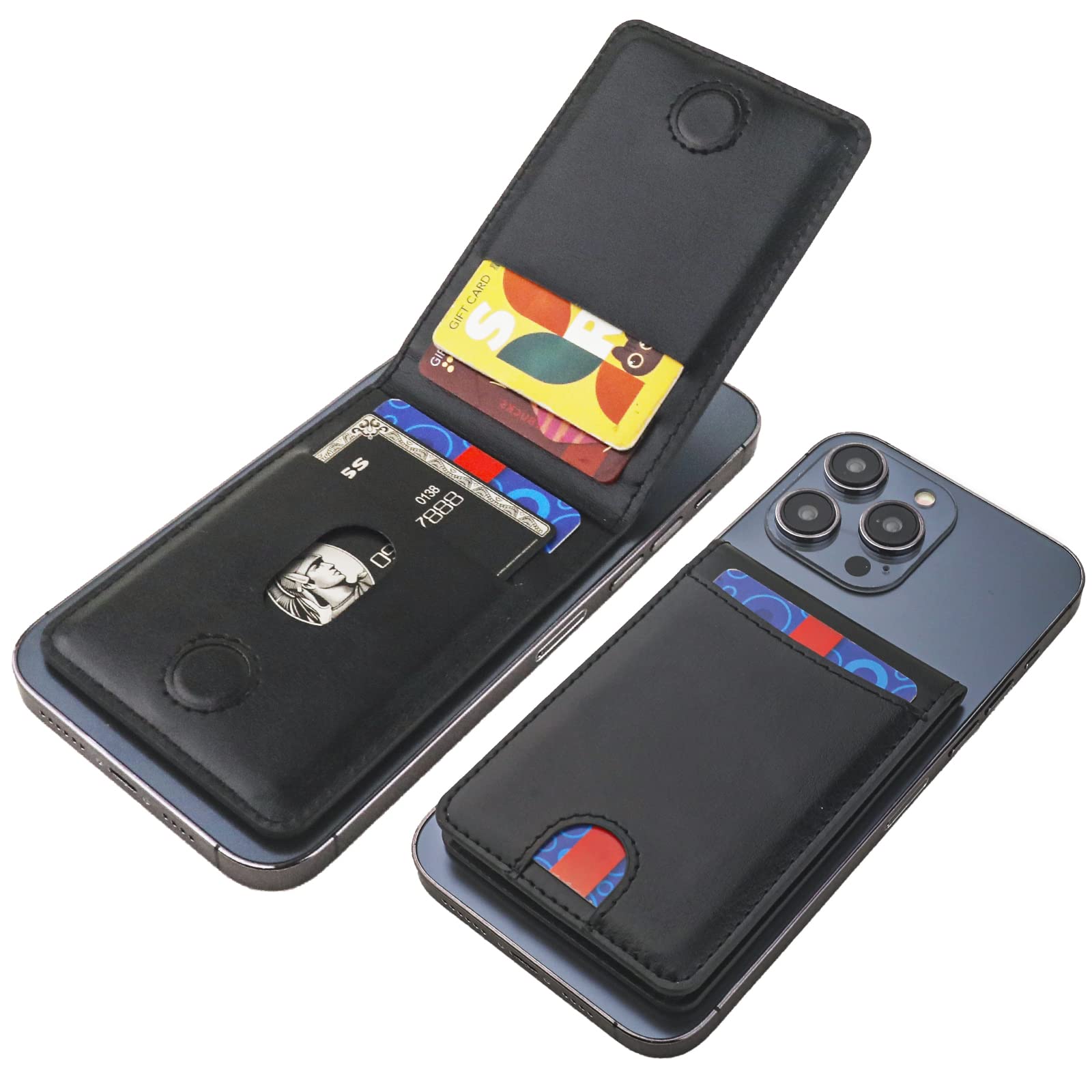 Amazon.com: KIHUWEY for MagSafe Wallet Card Holder with Magnetic, Mag ...