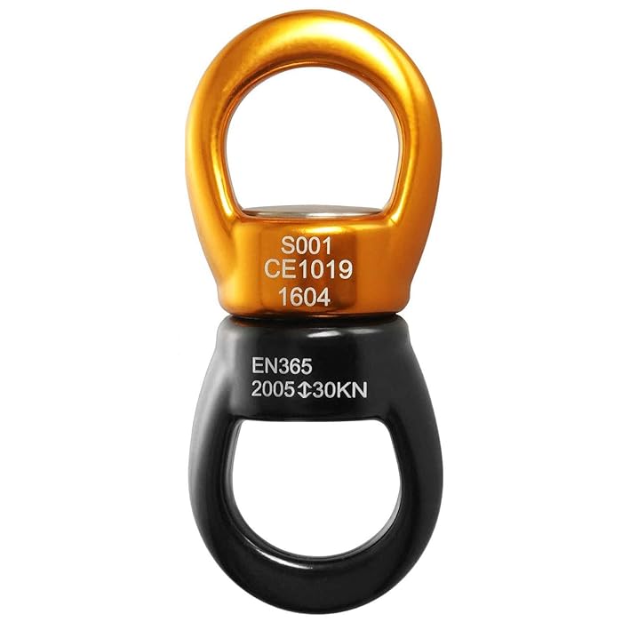 Buy Rotation 360° Rotator Swing,30kN Micro Rotator Climbing Rope Swivel ...