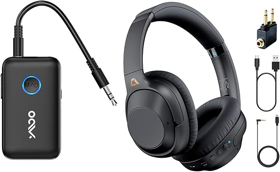 Amazon.com: YMOO B06T1 Bluetooth Transmitter Receiver for Headphone ...