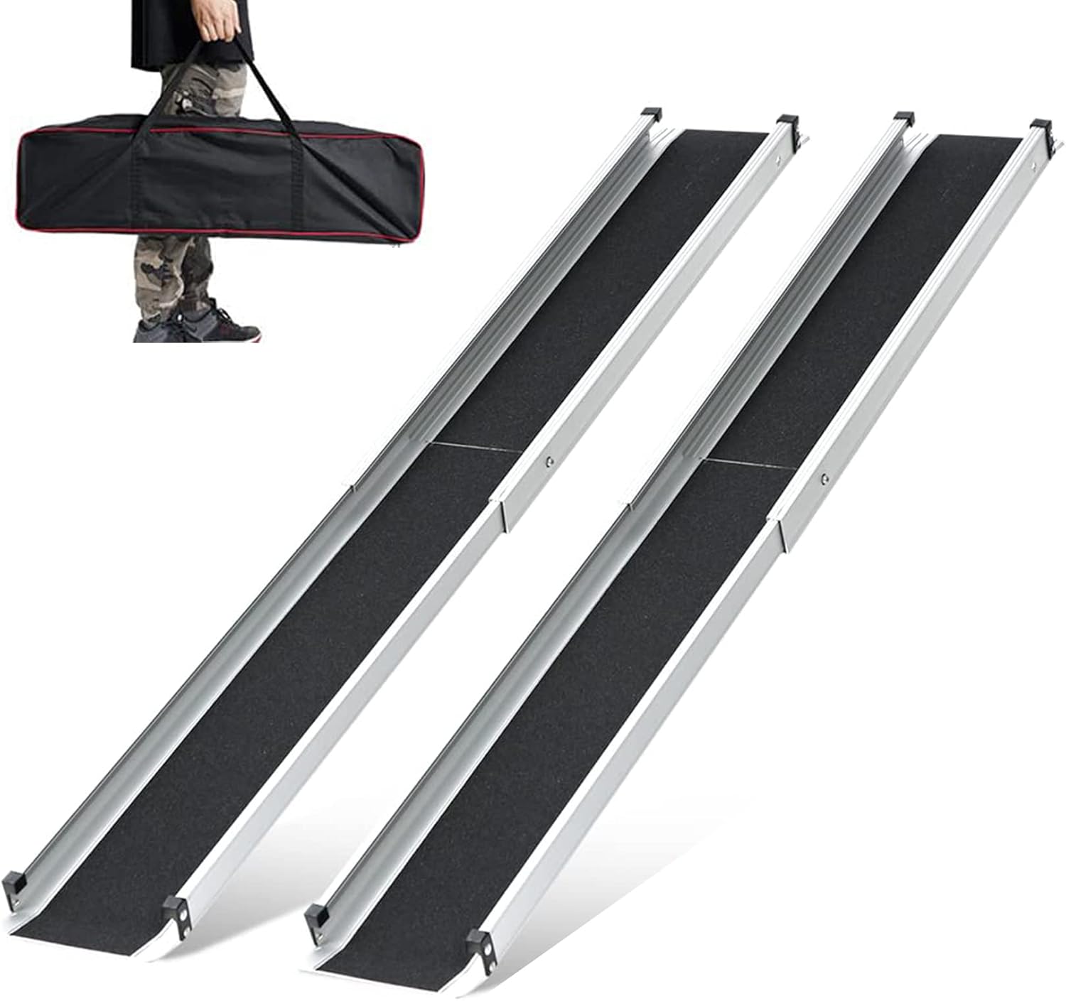 Amazon.com: Adjustable Handicap Ramp 7FT 1Pair, gardhom 84" L x 7.4" W ...