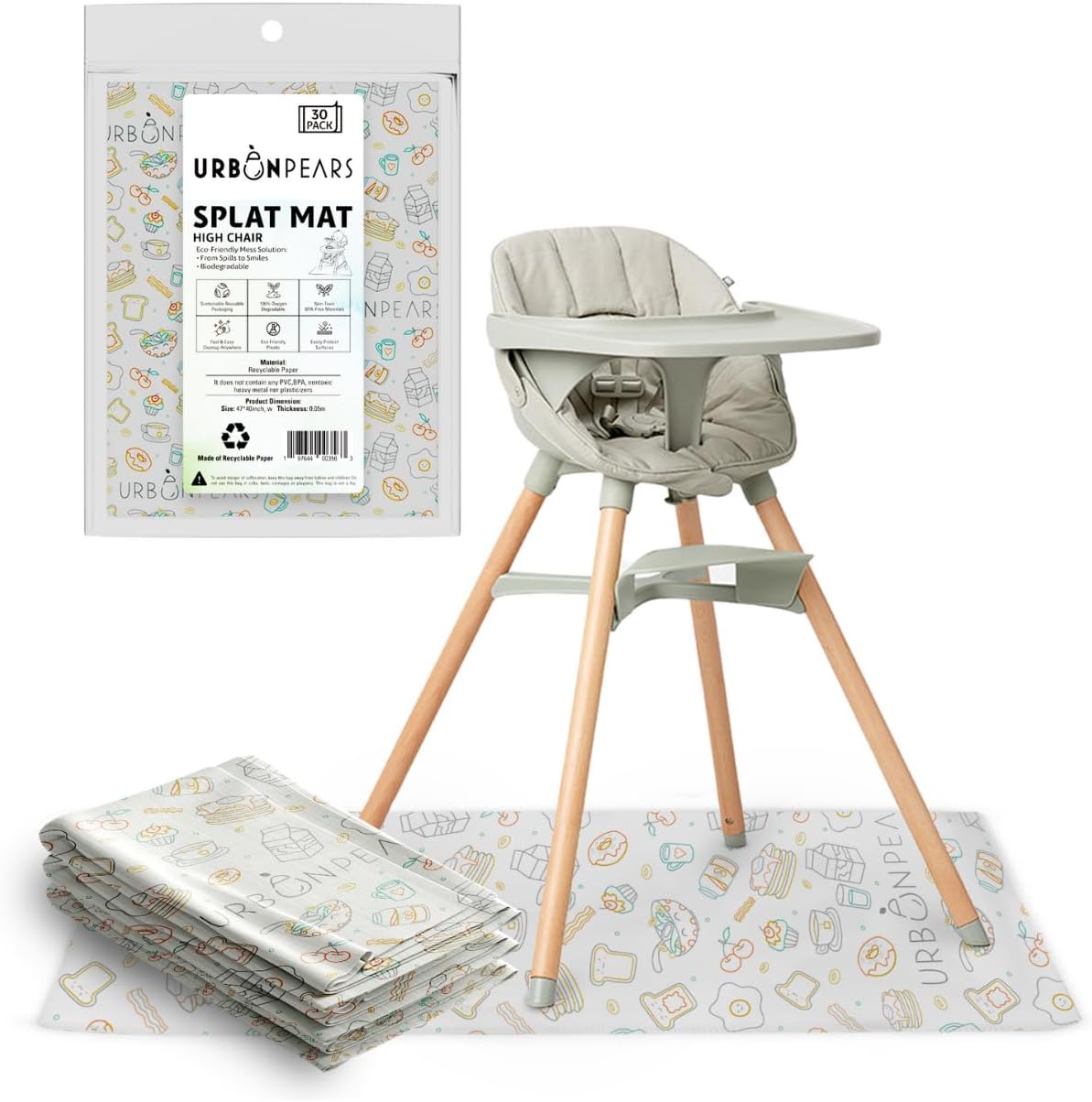 Amazon.com : 30 Pack | Disposable Splat Mats | Biodegradable ...