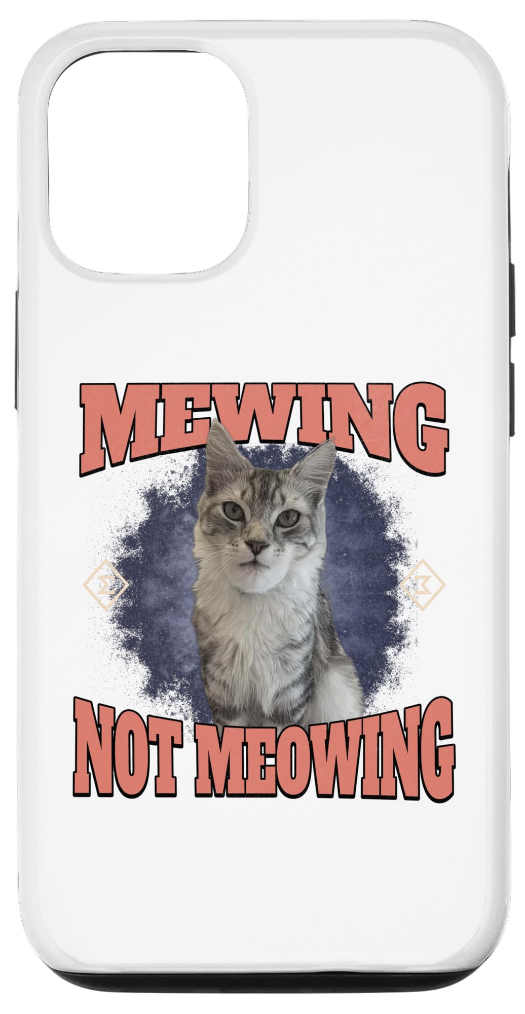 iPhone 13 Pro Funny Gigachad Cat Meme Mewing Not Meowing Sigma Male ...