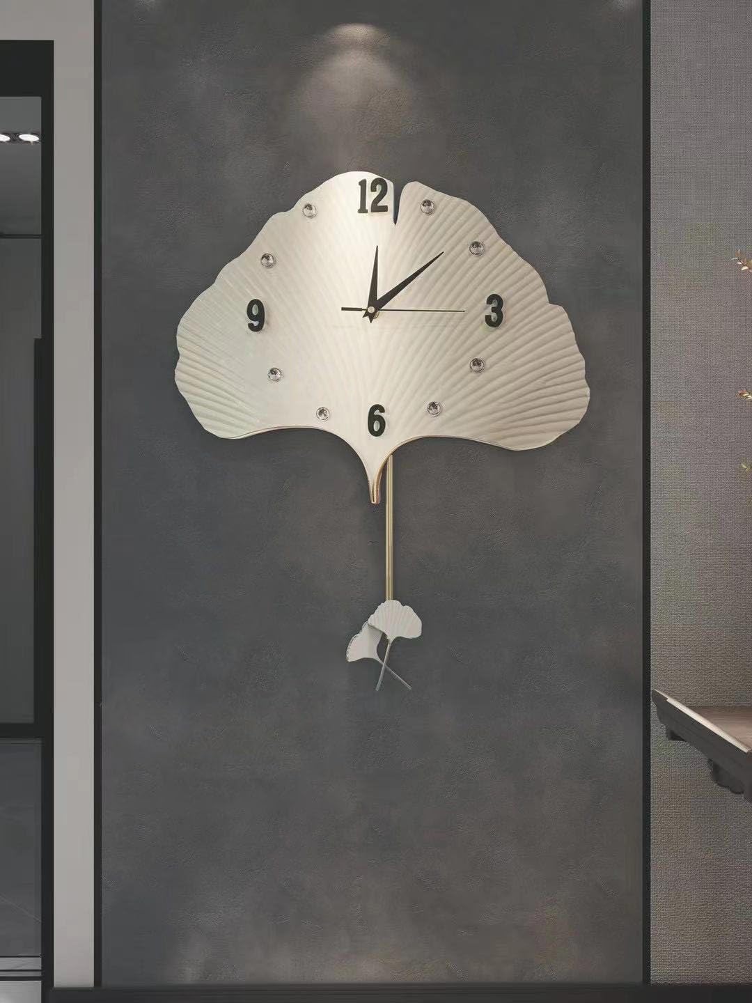 Buy Sisliya Elegant Wall Clock with Pendulum Battery Operated Non ...