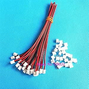 Generic 50 SETS Mini Micro JST 2.0 PH 2-Pin Connector plug with Wires Cables 150MM : Amazon.in ...