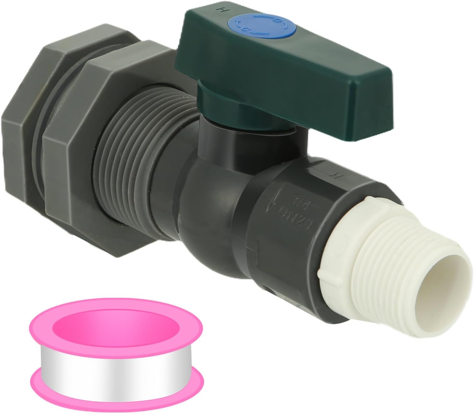 Amazon.com : Rain Barrel Drain Valve Kit, 3/4" PVC Garden Spigot with ...