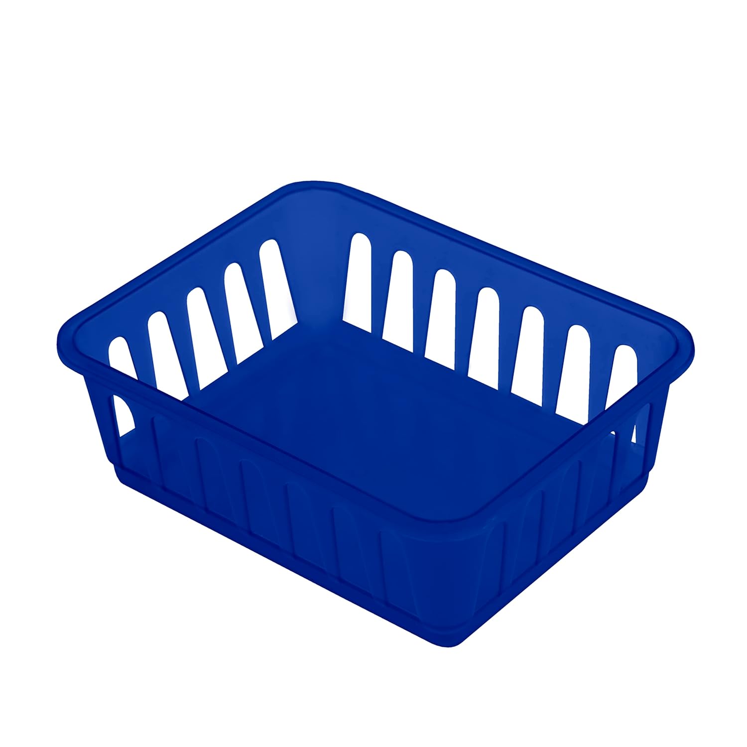 Storex Supply Basket — Drawer Organizer, 6 x 5 x 2.2 Inches, Blue, 12 ...